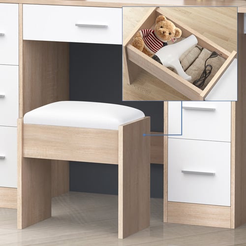 HoxtonRoom 2 Piece Willow Dressing Table & Stool Set | Temple & Webster