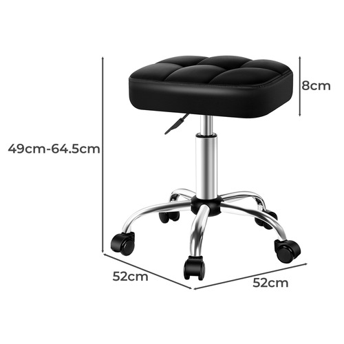 HoxtonRoom Belmont Gas Lift Chrome Office Stool | Temple & Webster