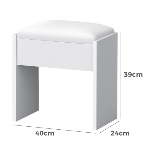 HoxtonRoom 2 Piece Sienna LED Dressing Table & Stool Set | Temple & Webster