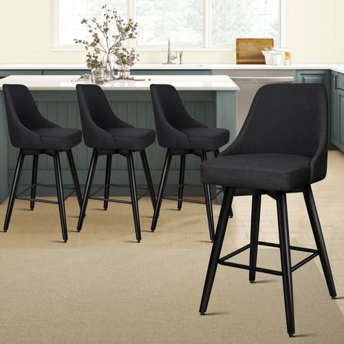 HoxtonRoom 65cm Augusta Swivel Bar Stools | Temple & Webster