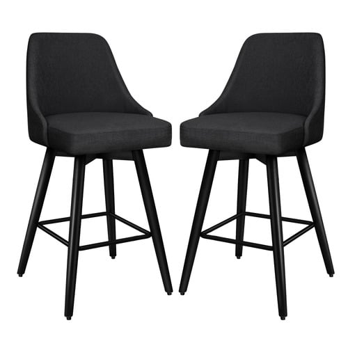 HoxtonRoom 65cm Augusta Swivel Bar Stools | Temple & Webster