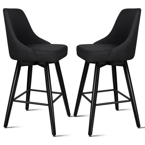 HoxtonRoom 65cm Augusta Swivel Bar Stools | Temple & Webster