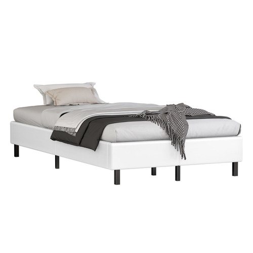 HoxtonRoom Maryam PU Leather Bed Base | Temple & Webster