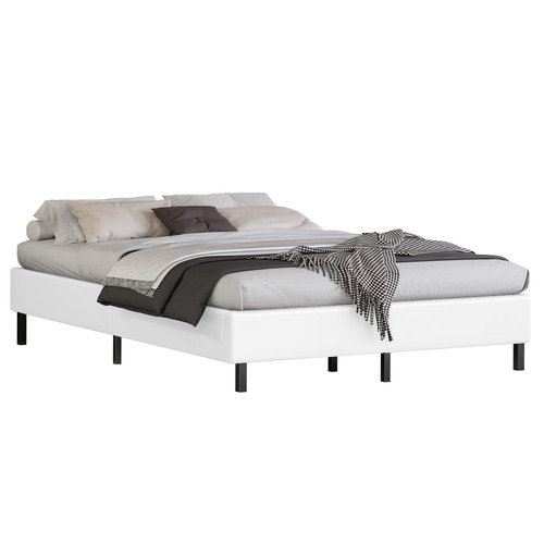 HoxtonRoom Maryam PU Leather Bed Base | Temple & Webster