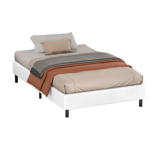 HoxtonRoom Maryam PU Leather Bed Base | Temple & Webster