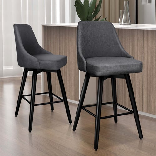 HoxtonRoom 65cm Augusta Swivel Bar Stools | Temple & Webster