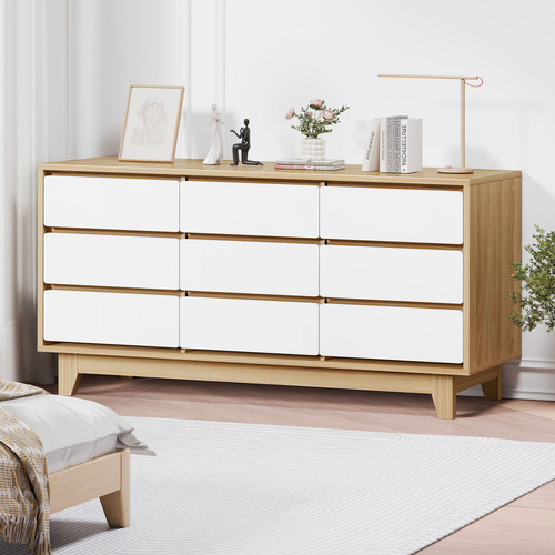 HoxtonRoom Luttrell 9 Drawer Chest | Temple & Webster