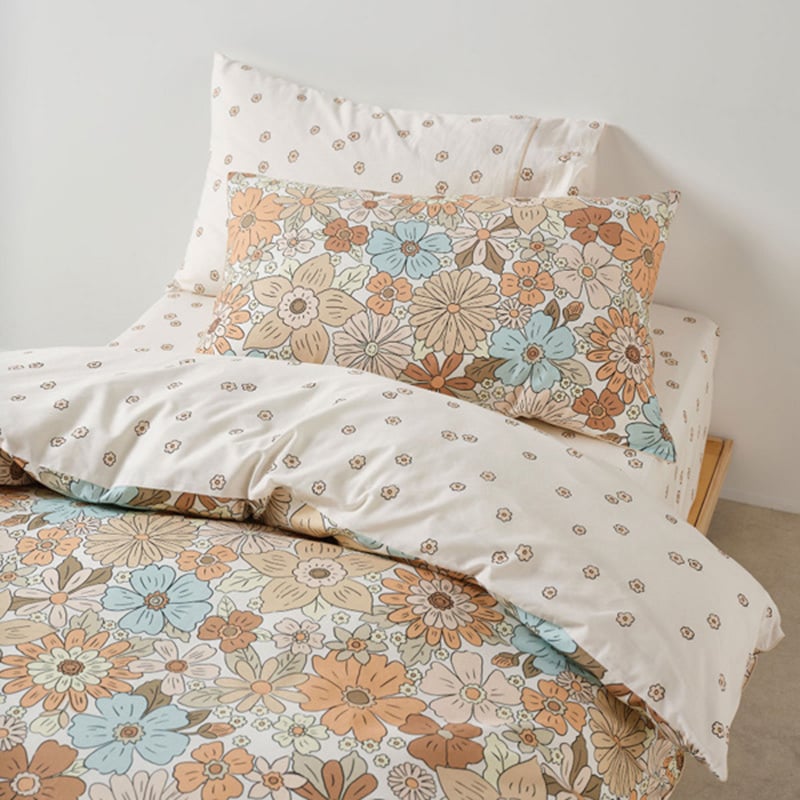 Linen House Kids Flower Garden Quilt Cover Set | Temple & Webster