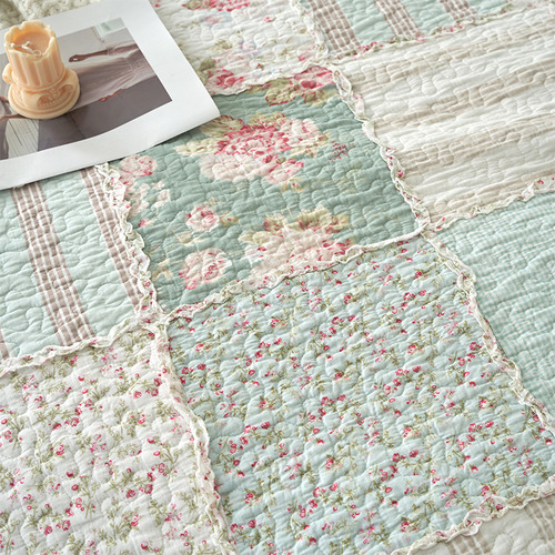 Hawthorne Home Floral Country Style Sarah Rose Cotton Single Throw ...
