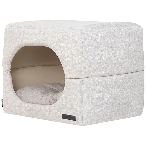La Doggie Vita Boucle Cube Pet Bed | Temple & Webster