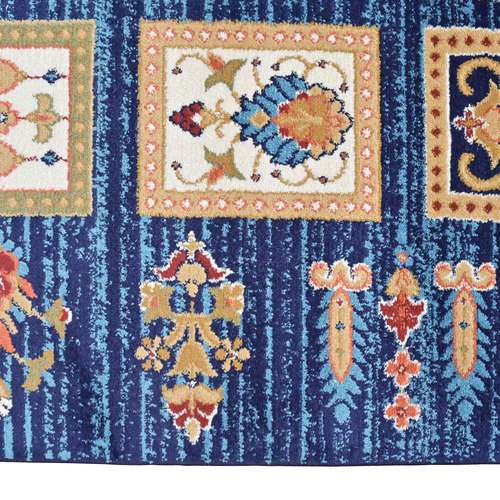 Navy Suray Power-Loomed Rug | Temple & Webster