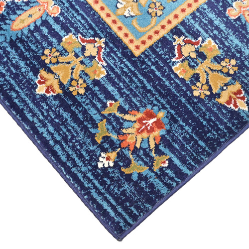 Navy Suray Power-Loomed Rug | Temple & Webster