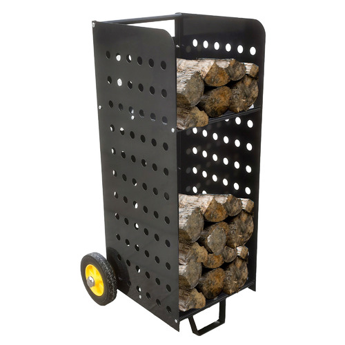 Glenthorne Living Jackson Steel Wood Cart | Temple & Webster
