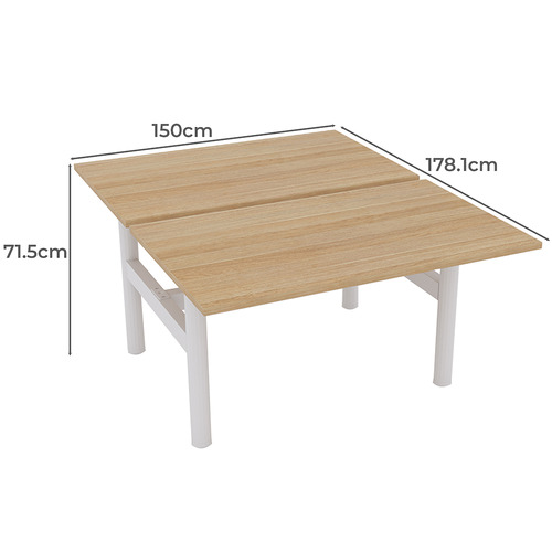 Helix 150cm Double-Sided Office Desk | Temple & Webster