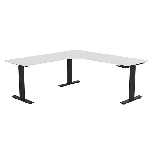 Portobello II Electric Sit & Stand Desk with Return | Temple & Webster