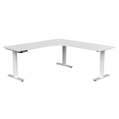 Portobello II Electric Sit & Stand Desk with Return | Temple & Webster