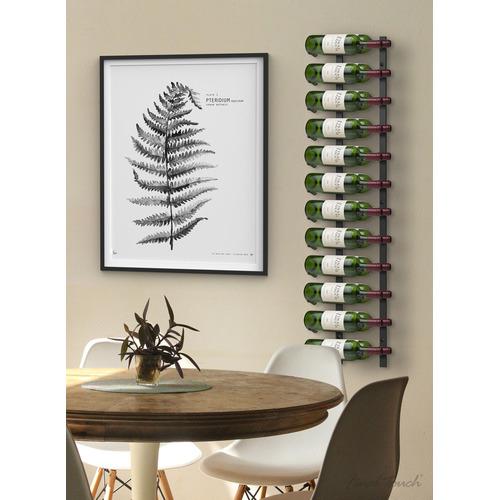 GraftonHomeGoods Zorion 24 Bottle Wall Mounted Iron Wine Rack | Temple ...