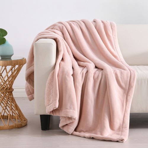 Aldrin Home Hudson Sherpa Reversible Throw | Temple & Webster