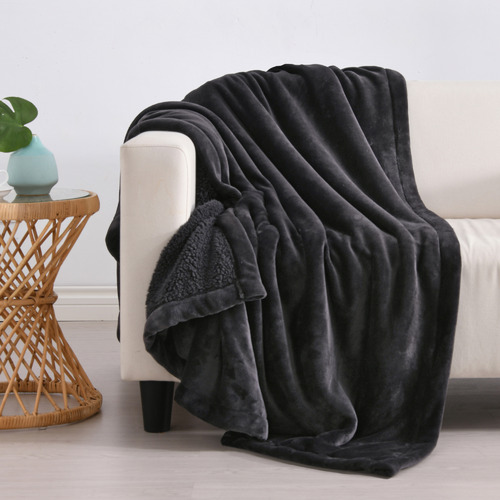 Aldrin Home Hudson Sherpa Reversible Throw | Temple & Webster