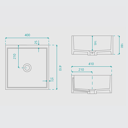 Element 410mm Solid Surface Above Counter Basin | Temple & Webster