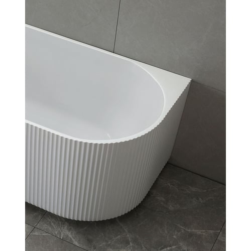 FontaineIndustries Cole Oval Acrylic Left Hand Corner Bath | Temple ...