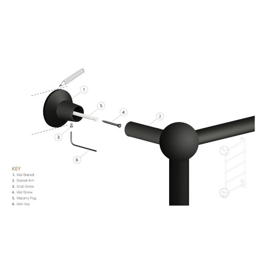 HydrothermAustralia Hydrotherm B Series 5 Bar Heated Towel Rail ...