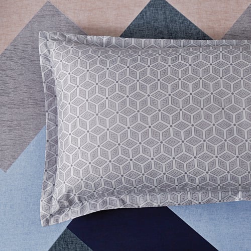 VioletteCasa Earl Microfibre Reversible Quilt Cover Set | Temple & Webster