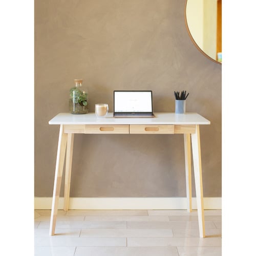 Modern Collective Freyre 2 Drawer Desk | Temple & Webster