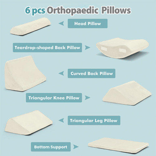 Modern Collective 6 Piece Sierra Memory Foam Pillow Set | Temple & Webster