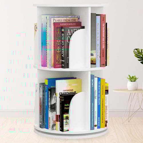 Modern Collective Freya 2 Tier Rotating Bookshelf | Temple & Webster