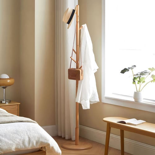 Modern Collective Orbital Beech Wood Coat Rack | Temple & Webster