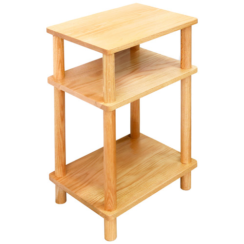 Anderson 2 Shelf Oak Wood Side Table | Temple & Webster