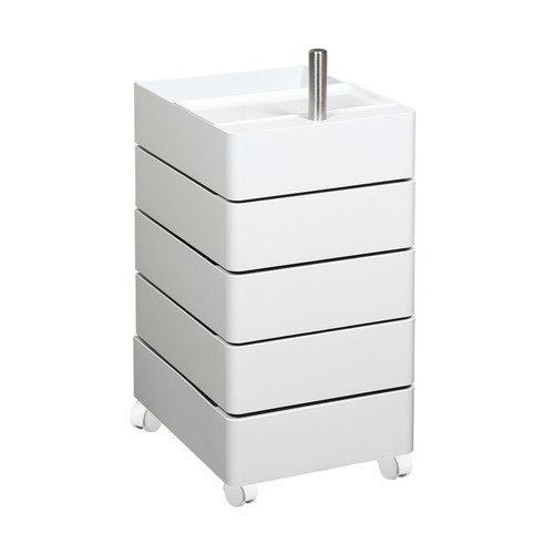 Modern Collective Cohen Tall Cube Storage with Wheels | Temple & Webster