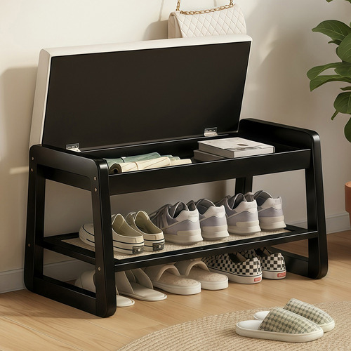 Iris Bamboo Shoe Storage Bench | Temple & Webster