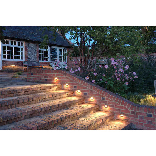 Lunescent_Lighting Florrie Aluminium Step Light | Temple & Webster