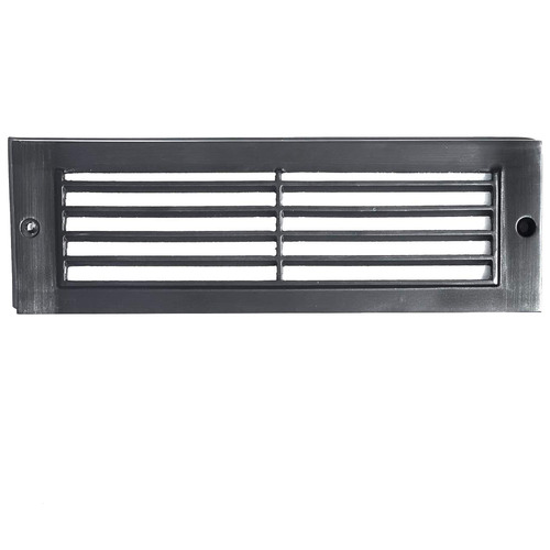 Black 22.6cm Cast Brass Step Light | Temple & Webster