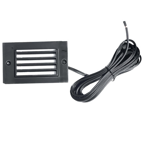 Black 11.4cm Cast Brass Step Light | Temple & Webster