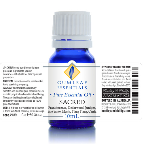GumleafEssentials 10ml Sacred Essential Oil Blend | Temple & Webster