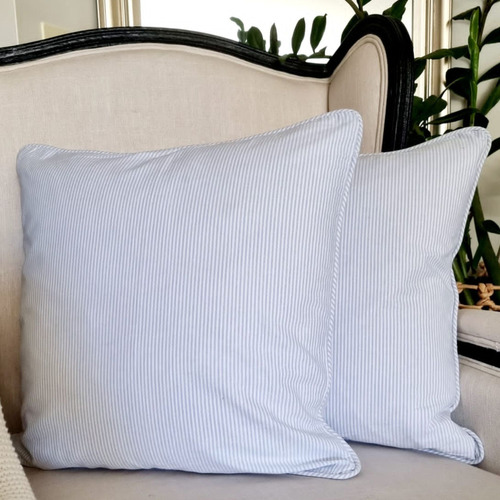Artisan&Co Pinstripe Cotton-Blend Cushion Cover | Temple & Webster