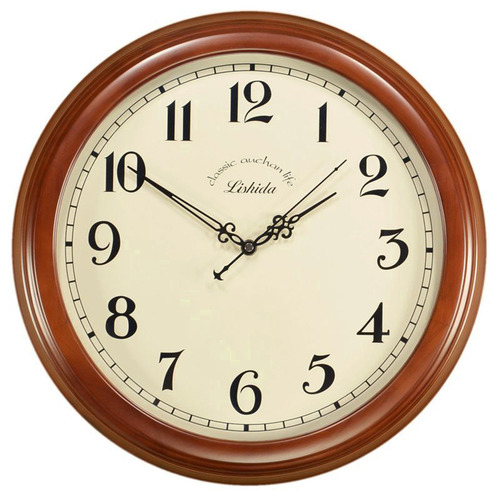 Beebuy Australia 40cm Classic Pine Wood Wall Clock | Temple & Webster