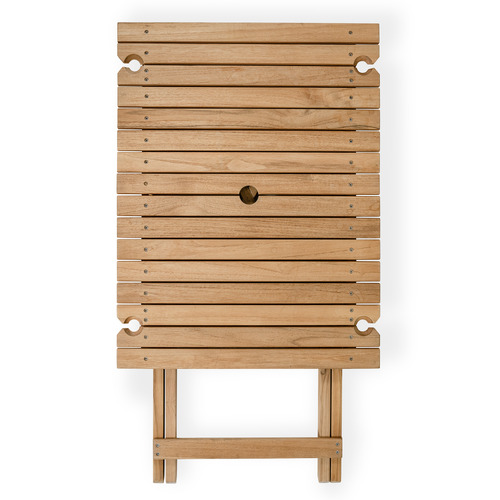Fas Teak Wood Outdoor Folding Table | Temple & Webster