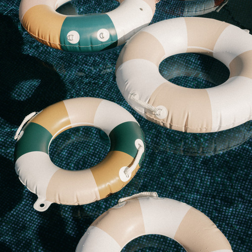 80cm 70's Panel Cinque Inflatable Swim Ring | Temple & Webster