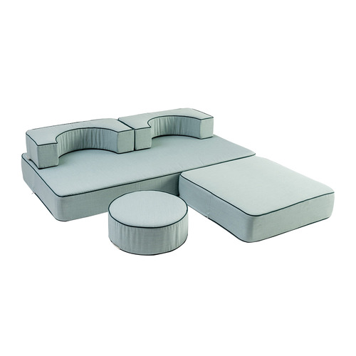 5 Piece Rivie Outdoor Modular Pillow Stack Set | Temple & Webster