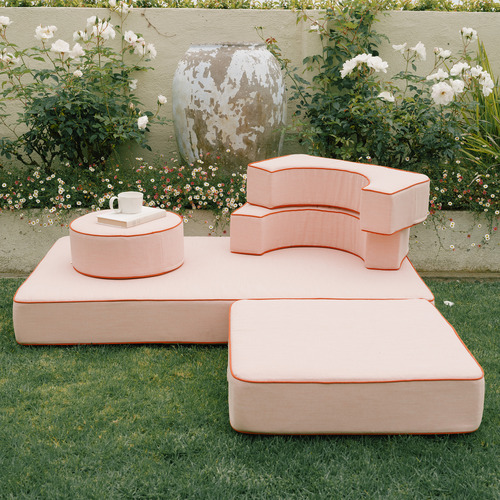 5 Piece Rivie Outdoor Modular Pillow Stack Set | Temple & Webster
