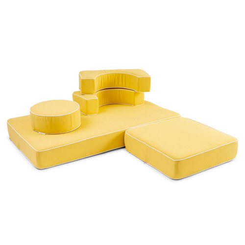 5 Piece Rivie Outdoor Modular Pillow Stack Set | Temple & Webster