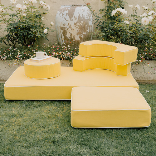 5 Piece Rivie Outdoor Modular Pillow Stack Set | Temple & Webster
