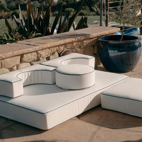 5 Piece Rivie Outdoor Modular Pillow Stack Set | Temple & Webster