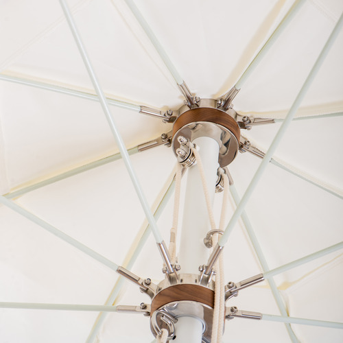 2.3m Antique White Patio Umbrella | Temple & Webster