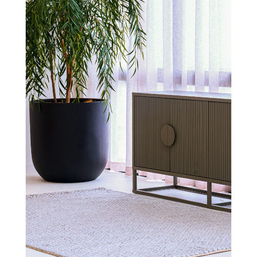 Steel Fredric Hand-Woven Indoor/Outdoor Rug | Temple & Webster