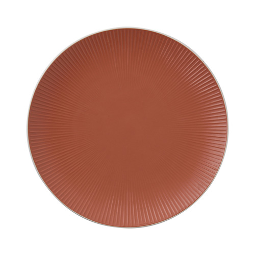 Sunday Homewares 12 Piece Matte Glaze Ribbed Dinner Set | Temple & Webster